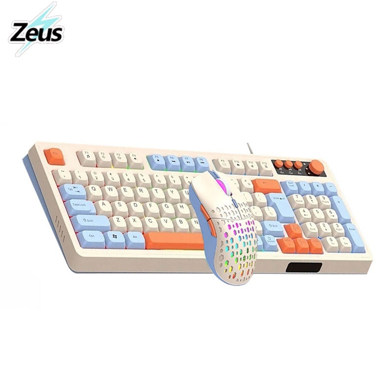 Zeus x Raiku K98 98-key wired LED gaming mouse and keyboard set with ...