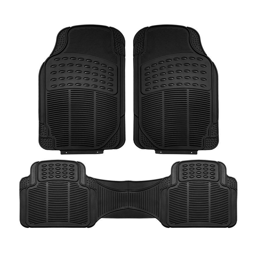 3PCS Custom Rubber Car Floor Mats Universal Fit Foot Guards for All Car ...