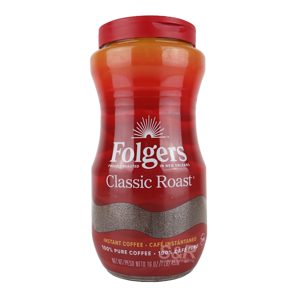 Folgers Classic Roast Instant Coffee Crystals 453g | Shopee Philippines