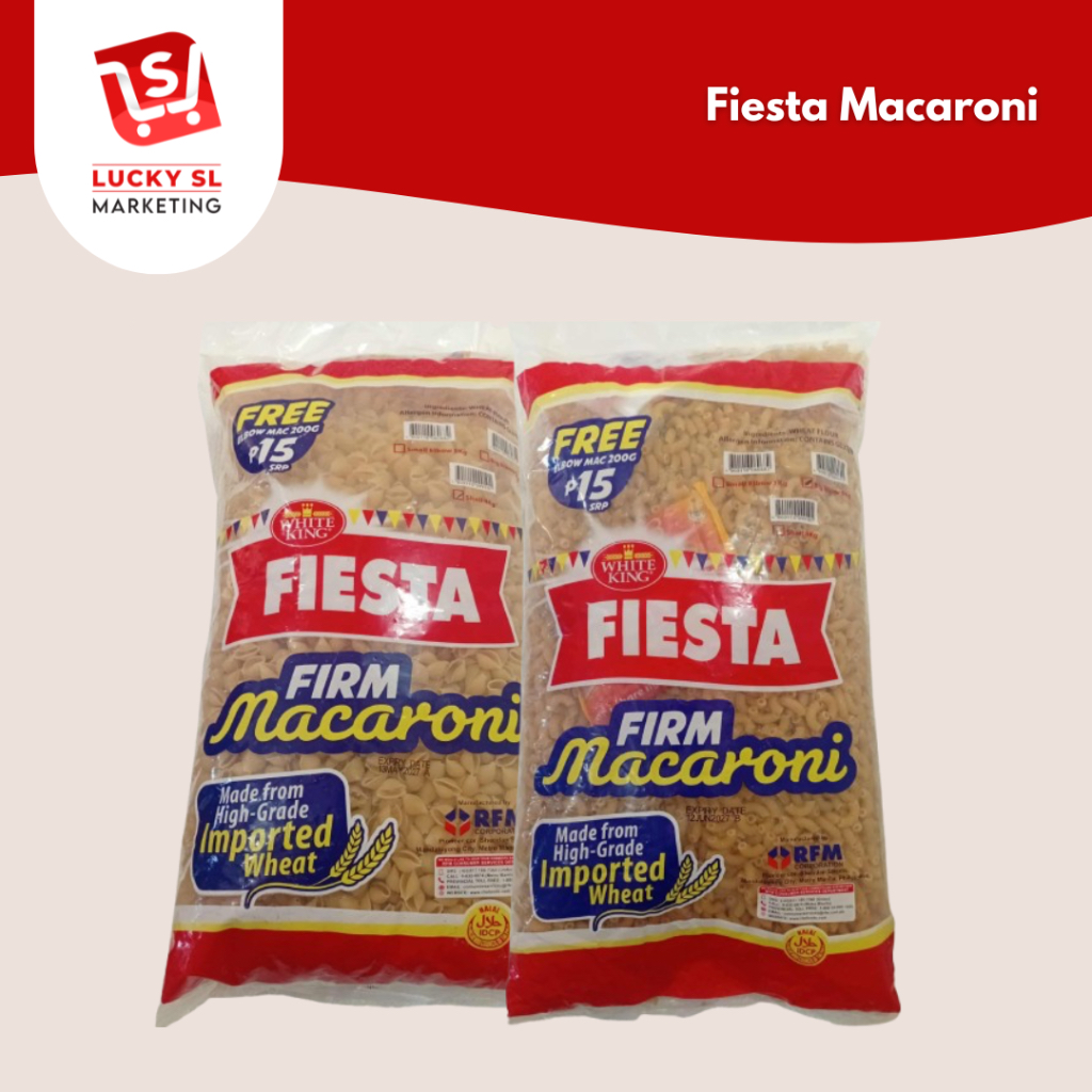 Fiesta Macaroni (Elbow Ridge 5kilos , Shell 4kilos) | Shopee Philippines