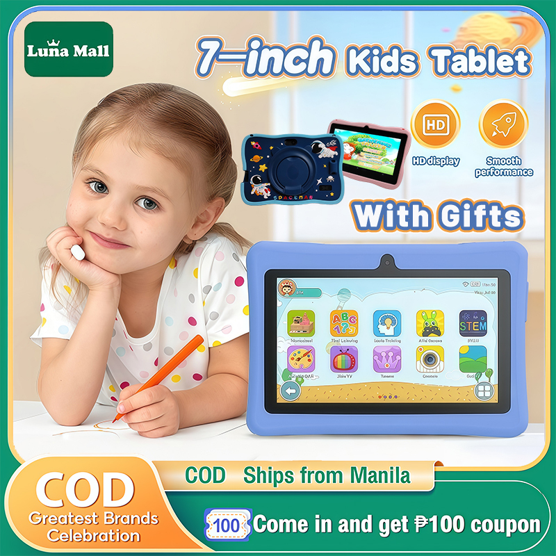 Kids Tablet 7" HD Kids Learning Tablet Android 14&13 With 10+ Gifts ...
