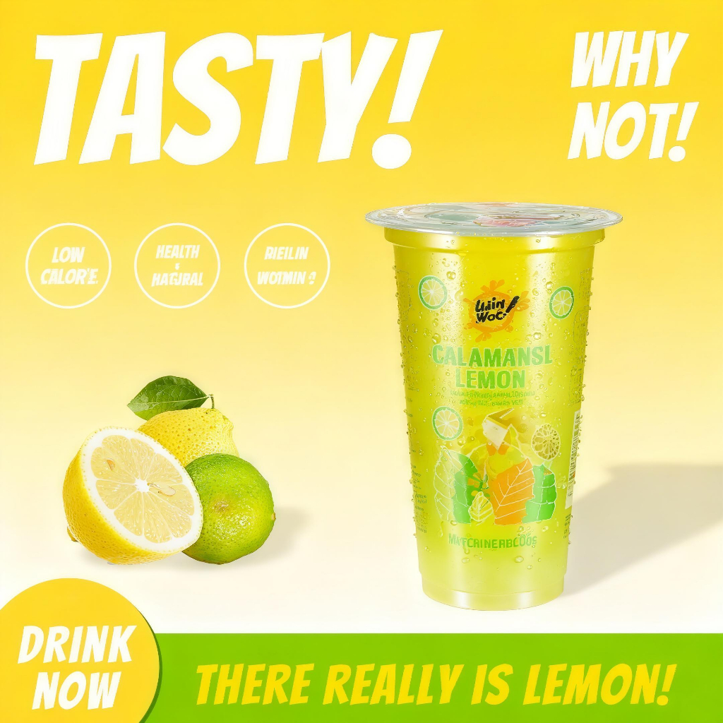 Whynot Calamansi Lemon Juice Drink with Coconut Jelly |Zesty Calamansi ...