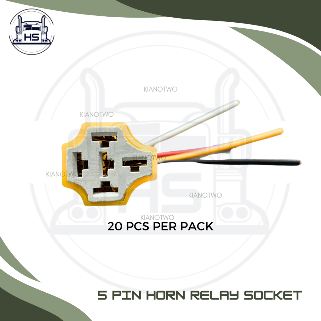 5 Pin 5Pin Socket Bosch Horn Relay Socket Ceramic | Shopee Philippines