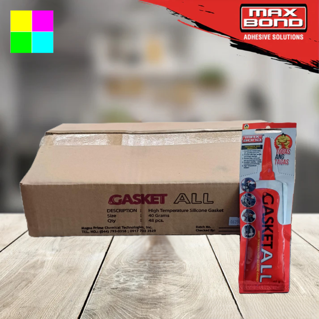 (48 pcs per box) Max Bond Gasket All (40 grams) High Temperature ...