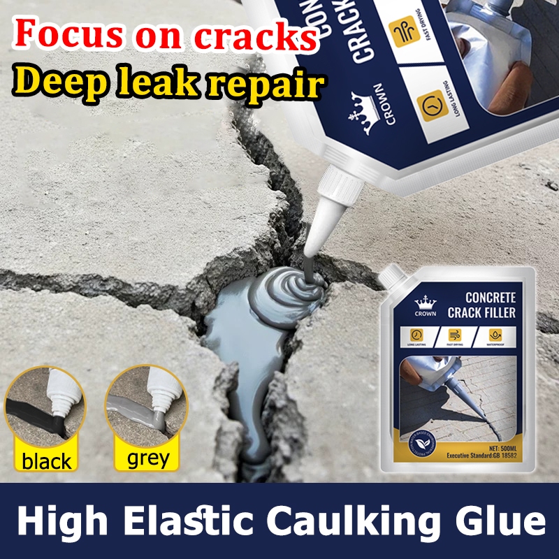 500G Caulking Glue Cement Roof Crack Repair Elastic Caulking Agent ...