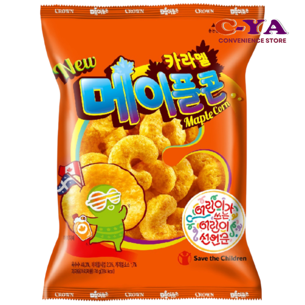 CROWN Maple Savory Corn Snack 74g | Shopee Philippines