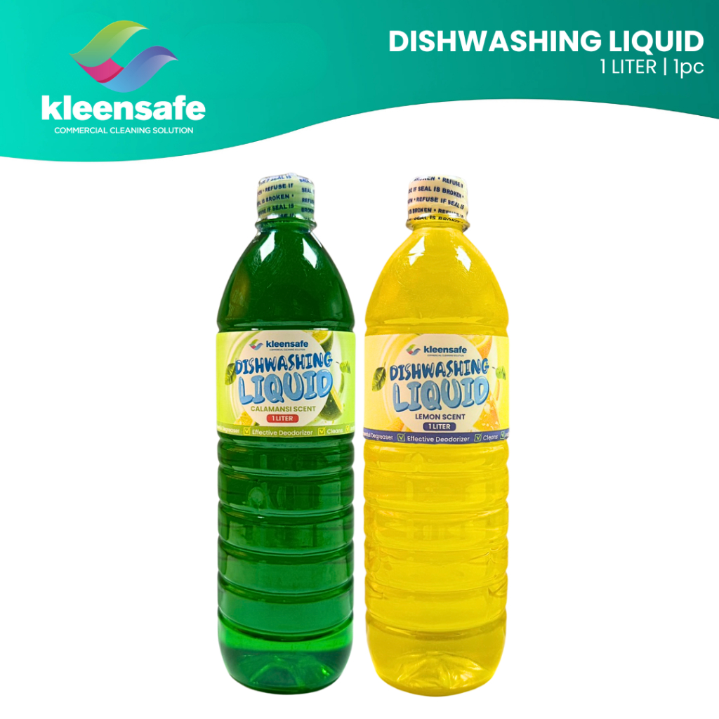Kleensafe Dishwashing Liquid 1pc - 1 Liter | Lemon and Calamansi Scent ...