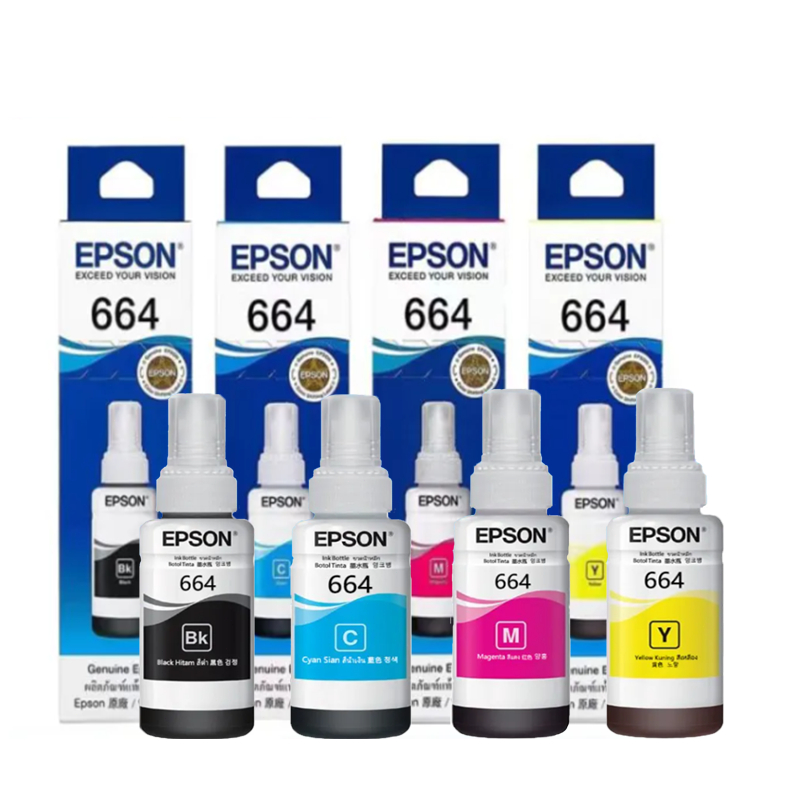 664 epson Ink Genuine epson 664 ink Bottle Epson L121 A4 Ink L1300 L130 ink Tank Printer ...