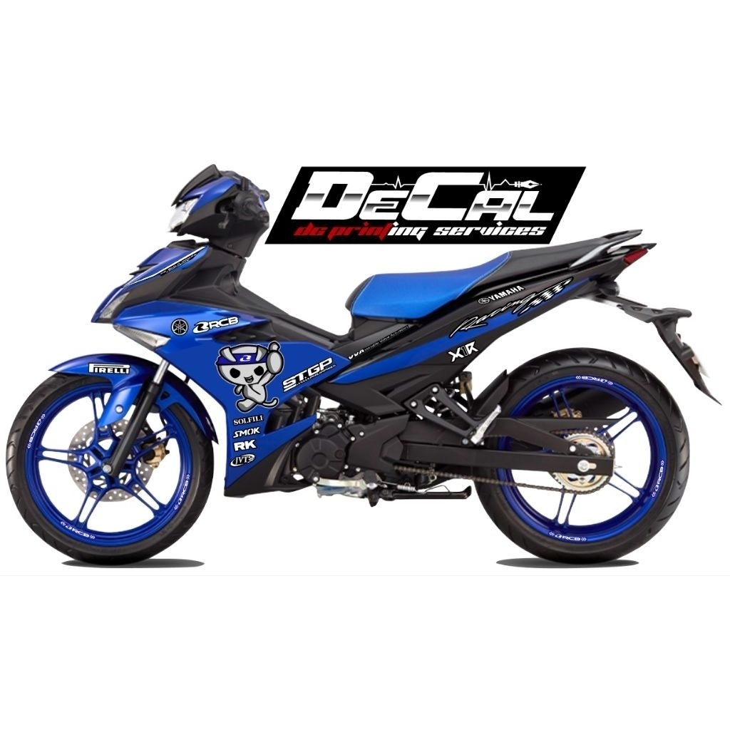 Sniper 150 Version 1 & 2 Sticker Decals RCB x STREET GP Waterproof ...
