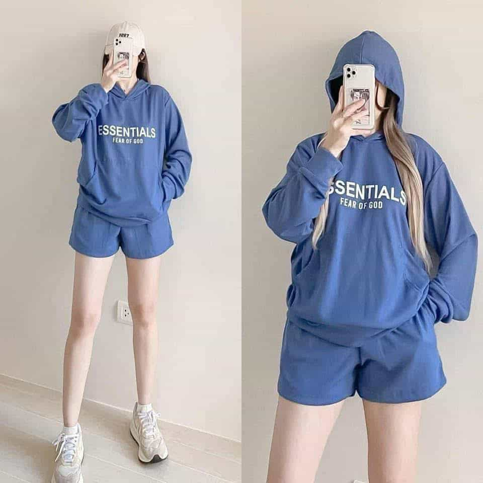 Hoodie Essentials Lifestyle Terno Coords Super Nice in actual shorts ...
