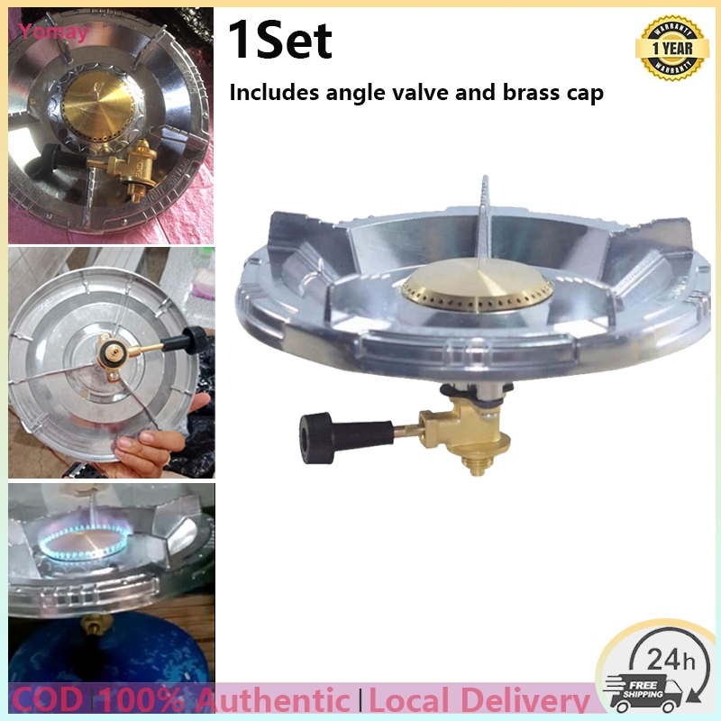Super Kalan Gas Stove Single Burner with Holes IRON GAS COVER (Includes ...