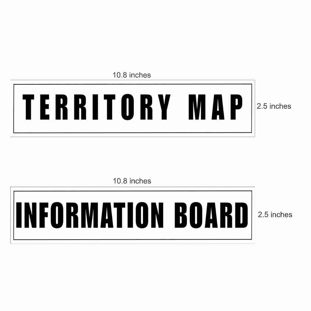 SIGNAGE - TERRITORY MAP & INFORMATION BOARD - PVC PLASTIC MATERIAL ...