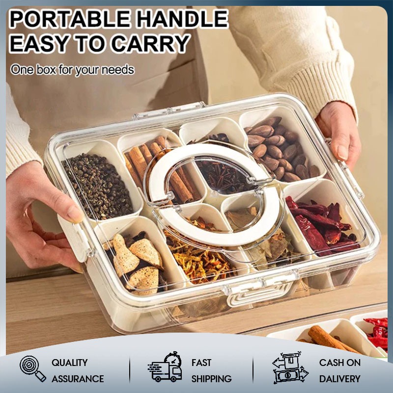 Food Sealed Storage Box Kitchen Refrigerator Organizer Vegetables Meat ...