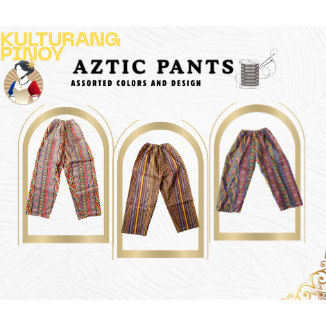 "Kulturang Pinoy Aztic Pants – Ethnic-Inspired Filipino Streetwear with ...