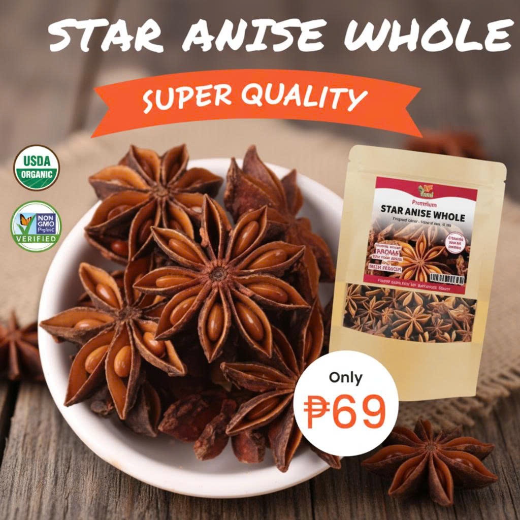 READY | 3F FOOD Authentic Star Anise Whole – Natural Spice for Cooking ...