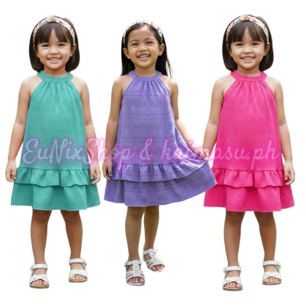 ODETTE Halter Dress for Kids 2-4 Years Old | Shopee Philippines