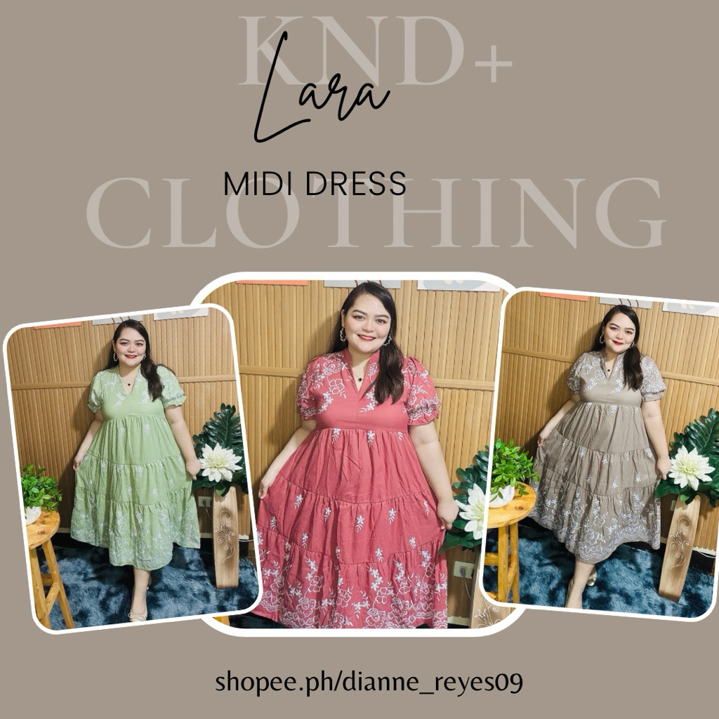 Lara Chinese Collar Midi Dress | Shopee Philippines