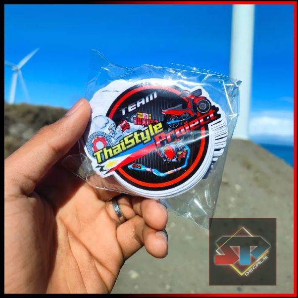Customized Vloggers Logo sticker for Motovloggers, Club, Company, etc ...