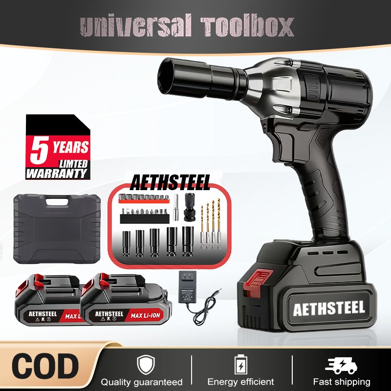 Electric Impact Wrench Cordless wireless Brushless 1599VF Rechargeable ...