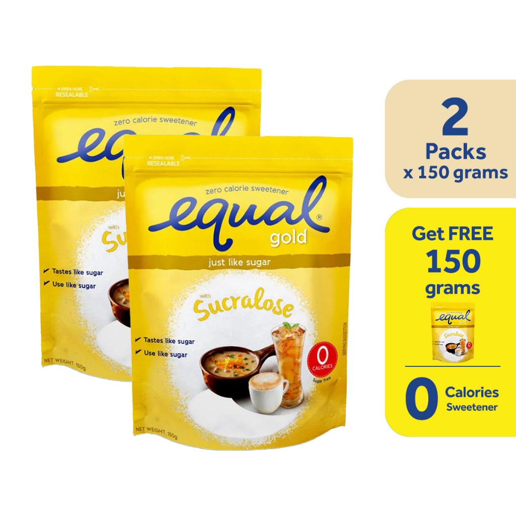 [B2G1] Buy 2 Packs of Equal Gold Zero Calorie Sweetener 150g, Get FREE ...