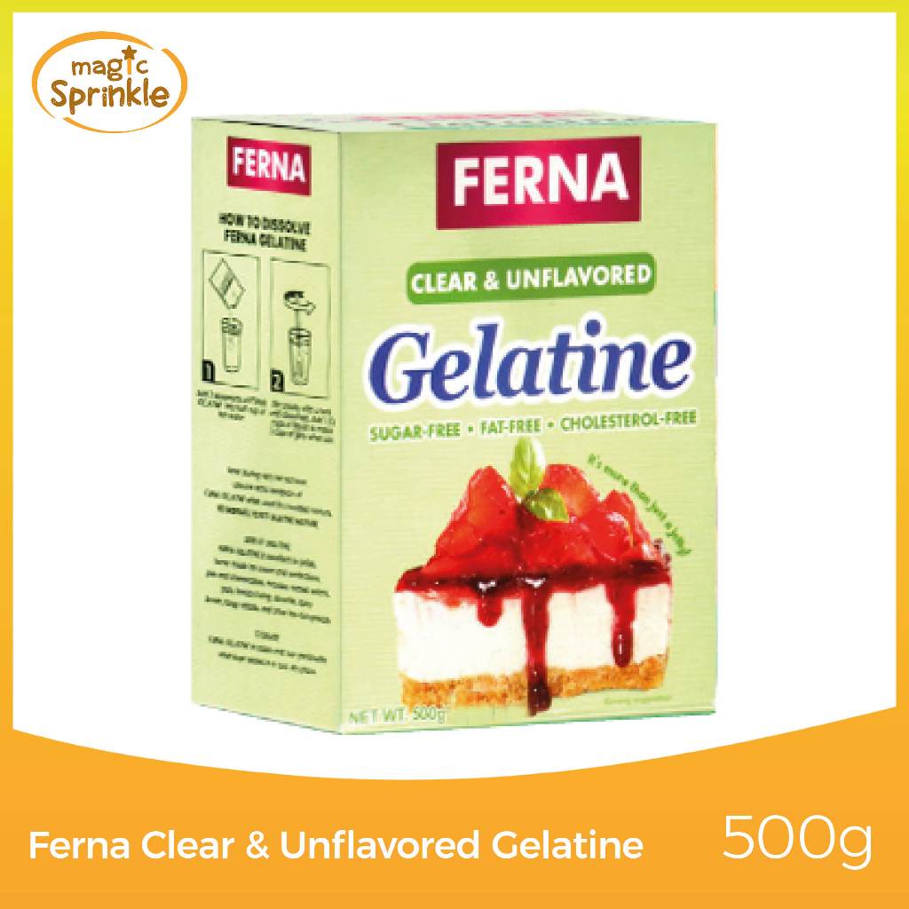 Ferna Gelatine Clear & Unflavored 500g | Shopee Philippines