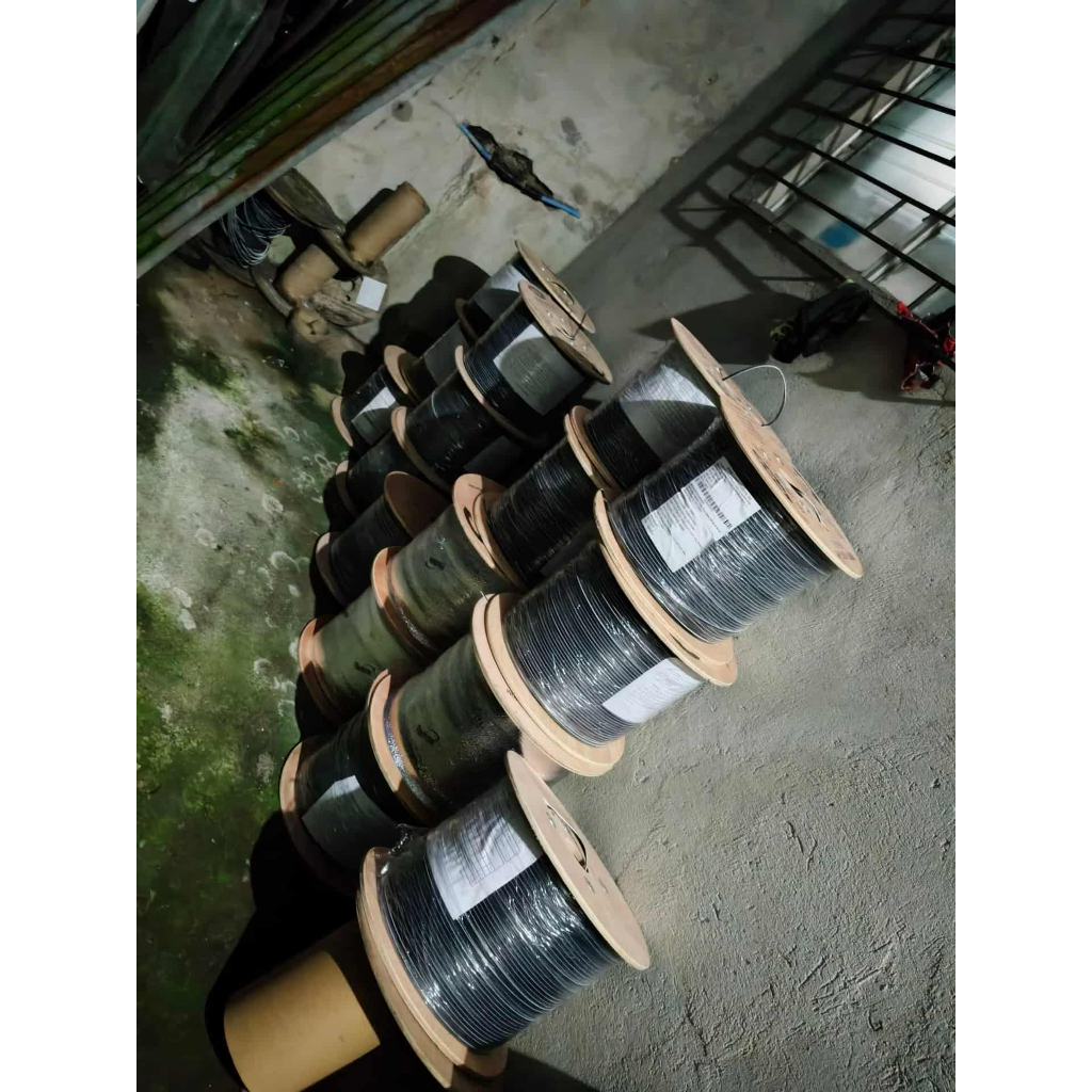 FIBER OPTIC CABLE WHITE STRIPE 1C 1KM/ ORANGE STRIPE 1C 2KM/ RED STRIPE ...