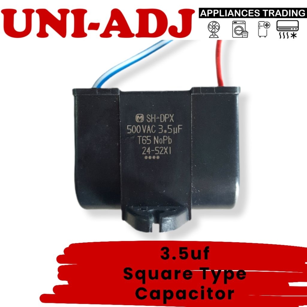 3.5uf Square Type Capacitor for Washing Machine Spare Parts Only ...