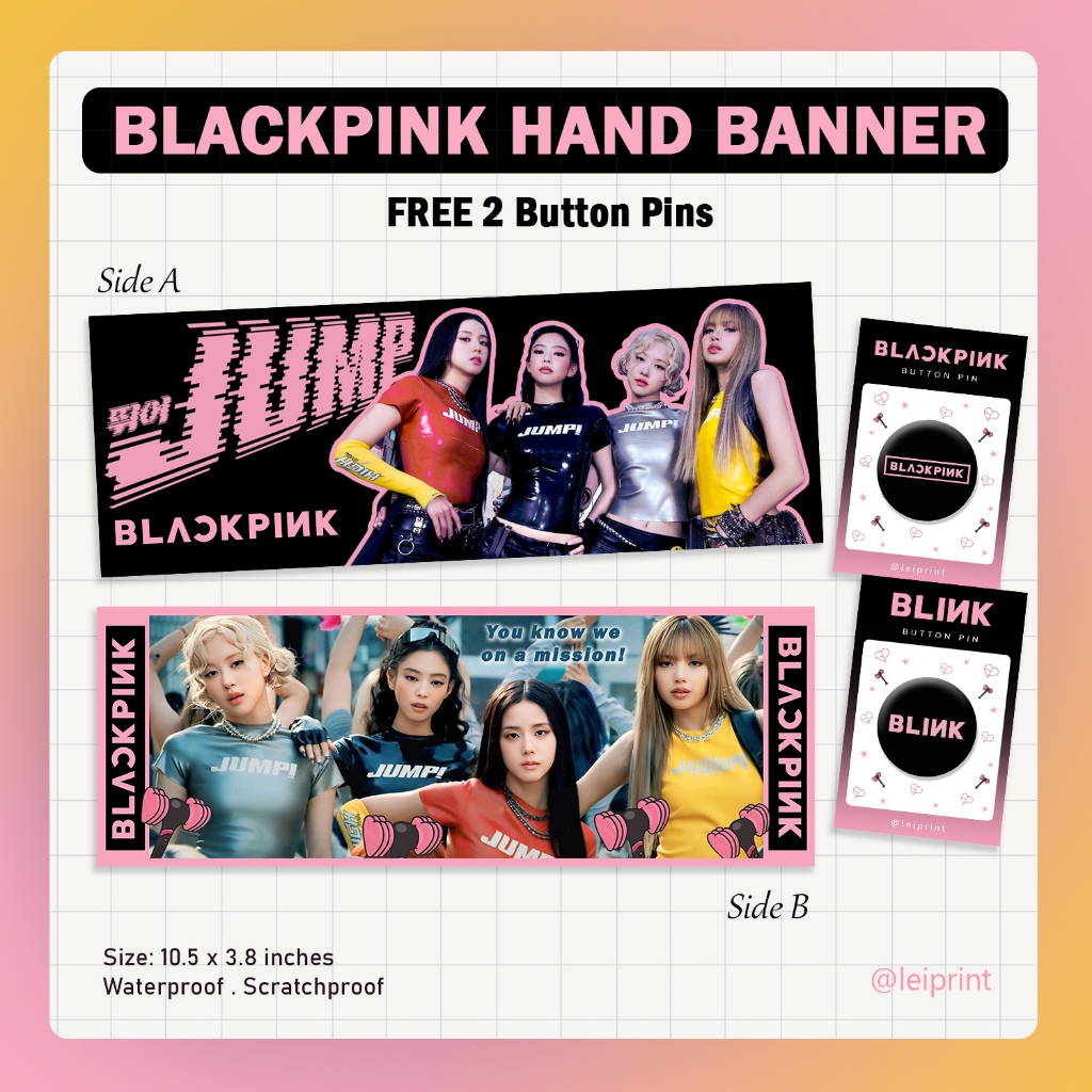 BLACKPINK HAND BANNER with Freebies | Shopee Philippines