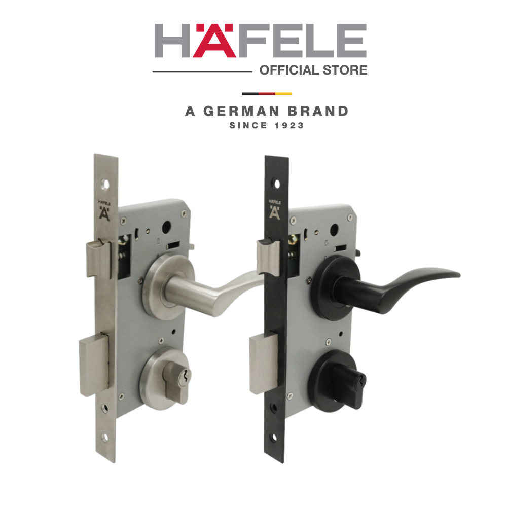 Hafele DIY Full Set Mortise Entrance Lever Set (with KEYS) | Shopee ...