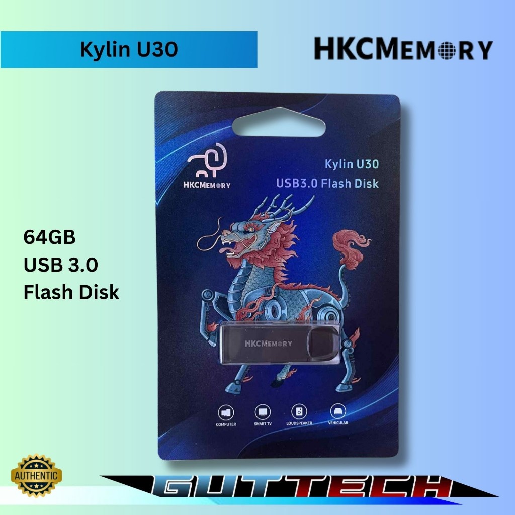 HKC Kylin U30 USB 3.0 Flash Disk 64GB HKCMemory | Shopee Philippines