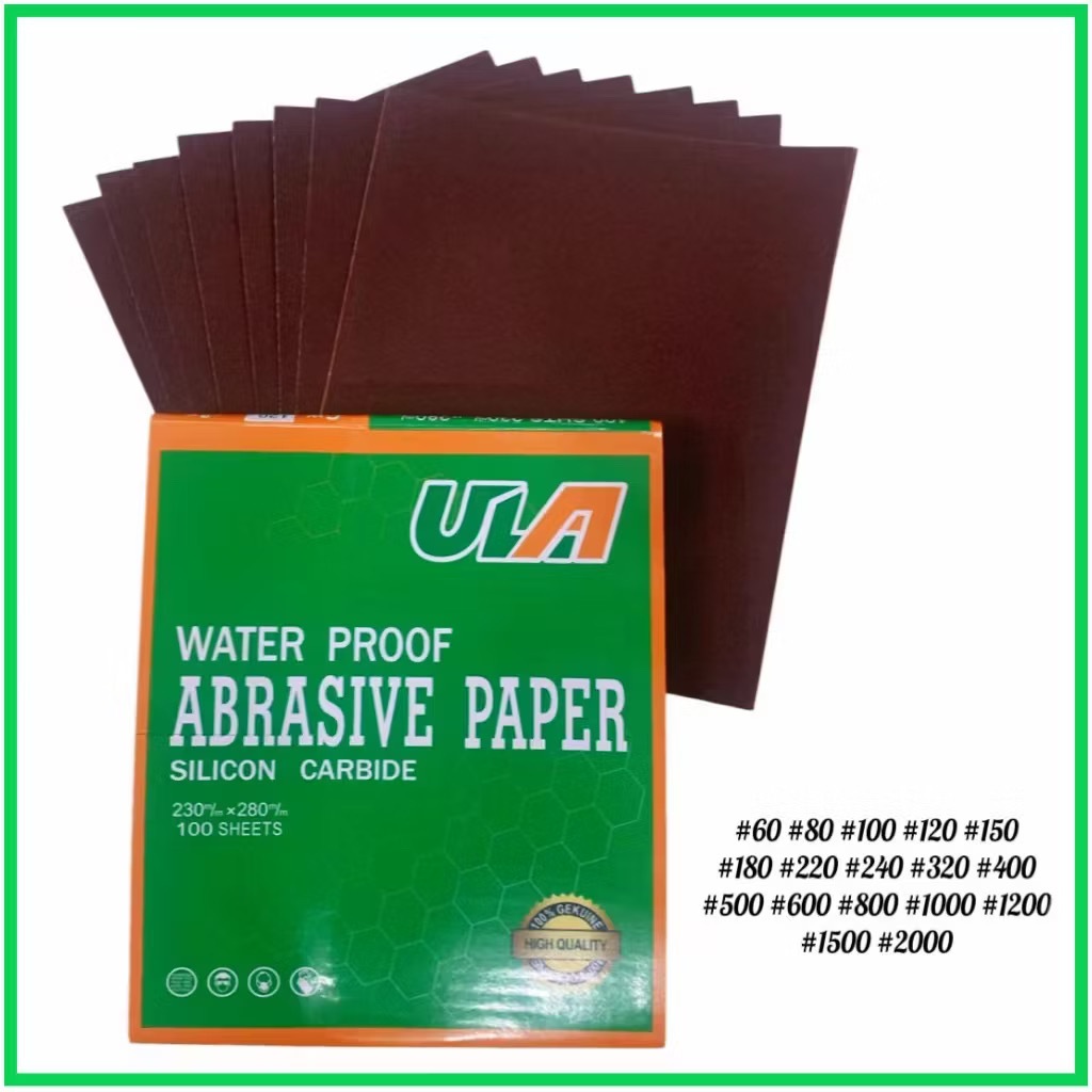 LIHA waterproof SAND PAPER (100pcs)sanding paper 60# 80# 100# 120# 150 ...
