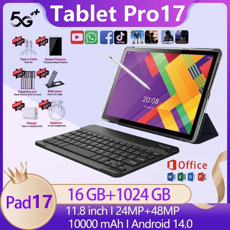 Tablet Pad Pro17 Android tablets Brand New On Sale 16GB + 1024GB Tablet ...