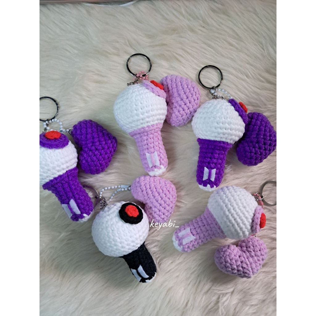 Crochet BTS Army Bomb Keychain/Bag Charm | Shopee Philippines