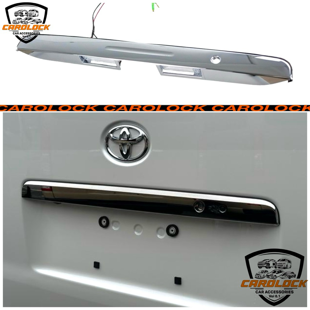 Toyota Hiace Decontent 2019 - 2026 Chrome Trunk Lid Assembly with Light ...