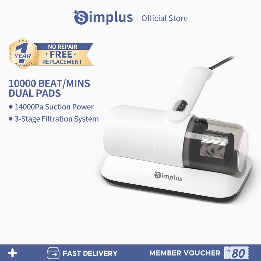 Simplus Dust Mite Vacuum Cleaner For Bed and Sofa With 3-Stage ...