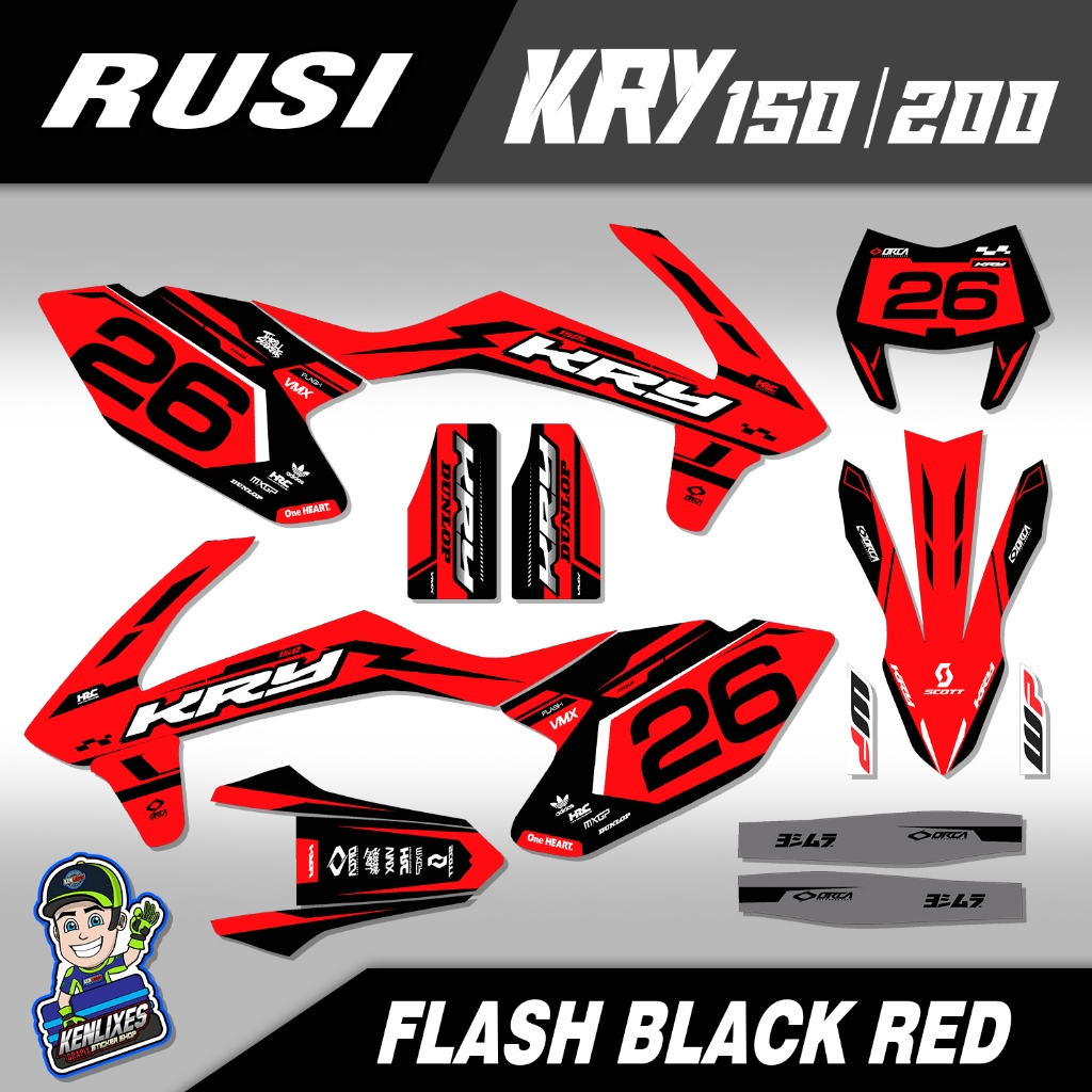 RUSI KRY 150/200 (2019-2023 OLD model) Full Decals Sticker Body ...