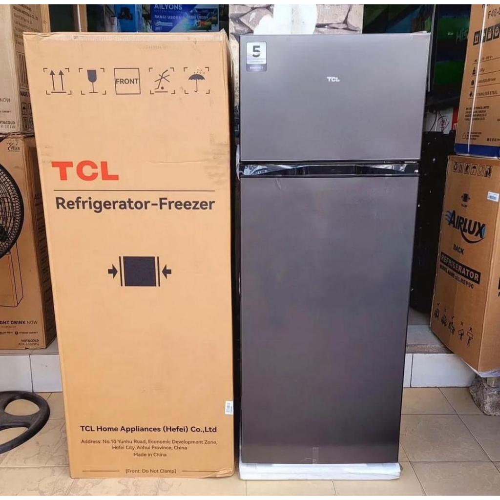 Brand New TCL Double Door Fridge Silver 220L | Shopee Philippines