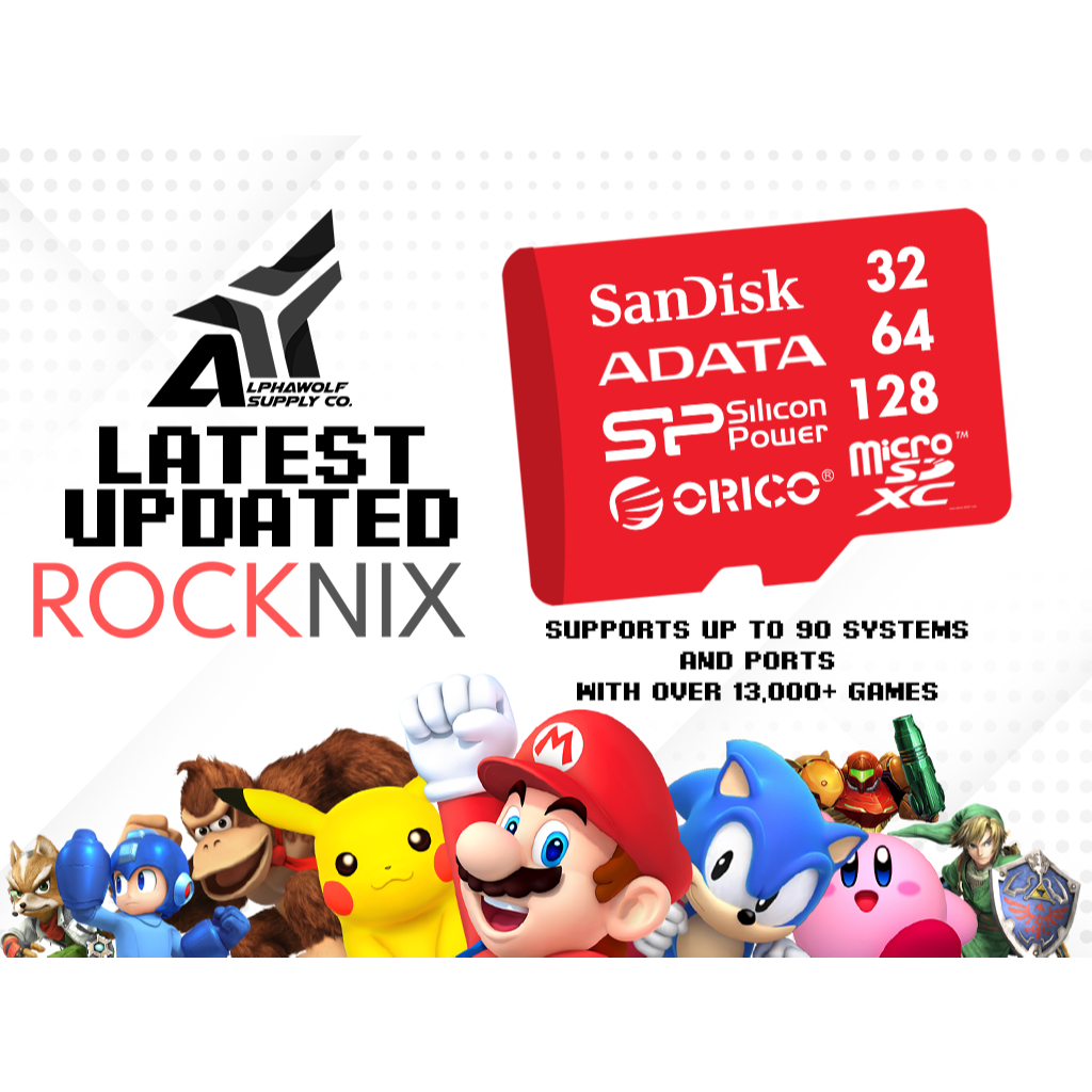 Alphawolf | ROCKNIX OS SD Card for RGB10Max3, RGB30, R46S, X35S, X35H ...