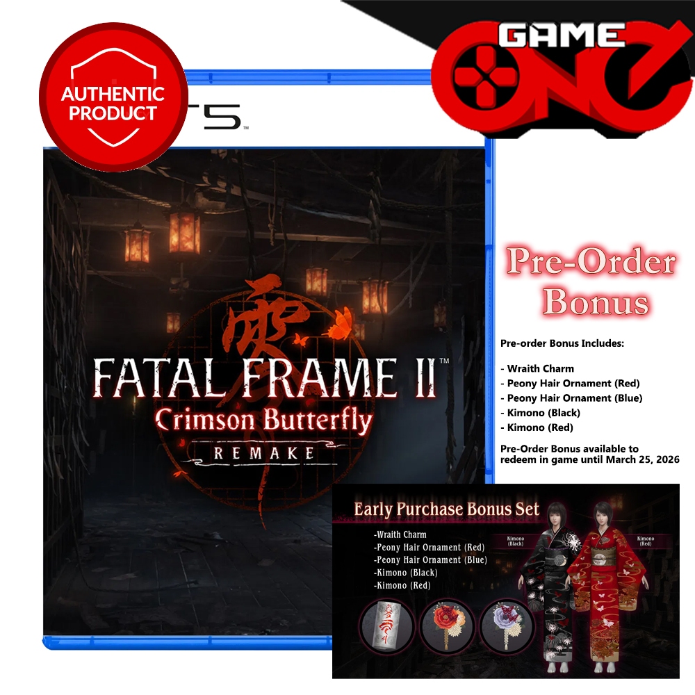 [PRE-ORDER] PlayStation PS5 Fatal Frame II: Crimson Butterfly Remake ...