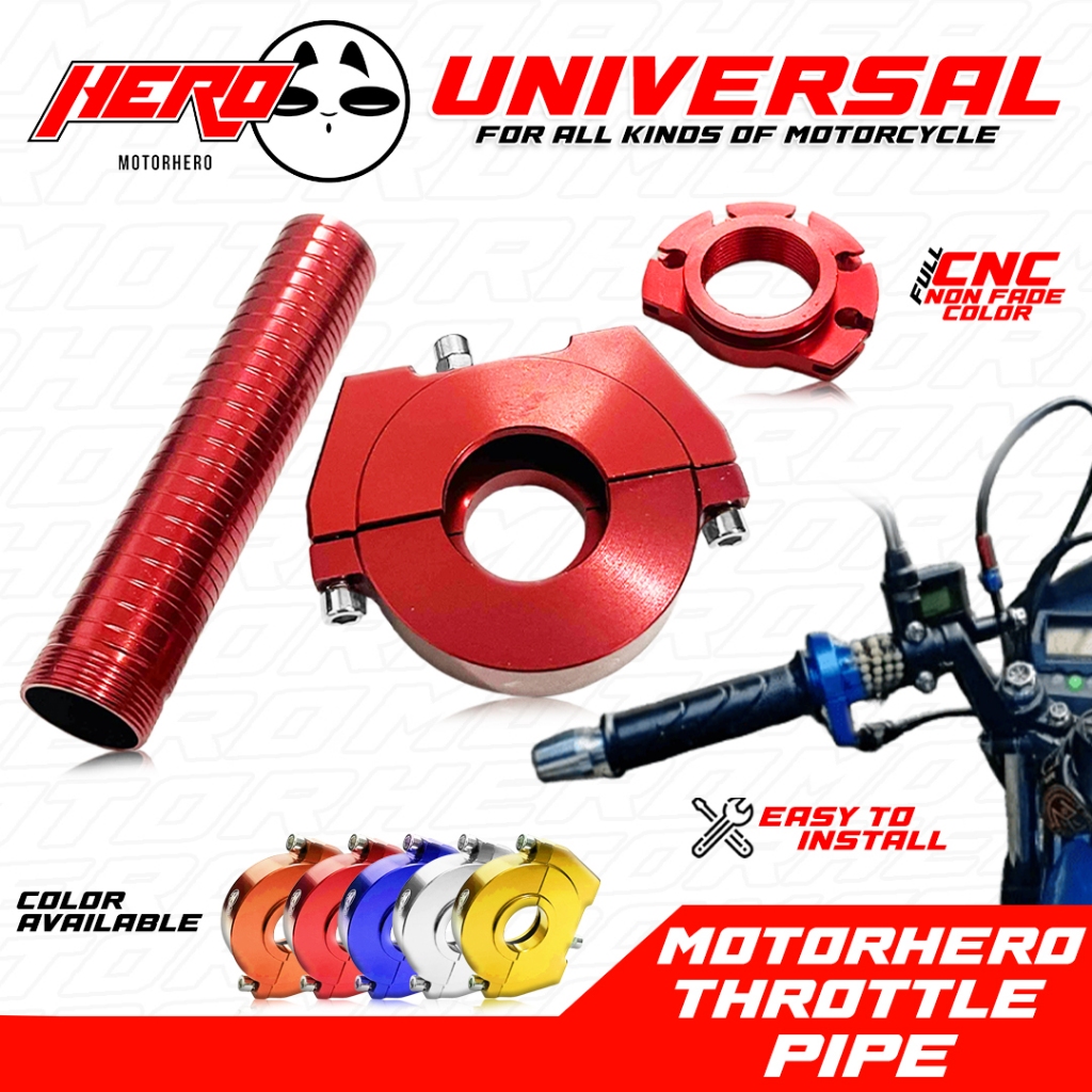 Motorhero Throttle Pipe Aluminum Alloy Non Faded Universal | Shopee ...