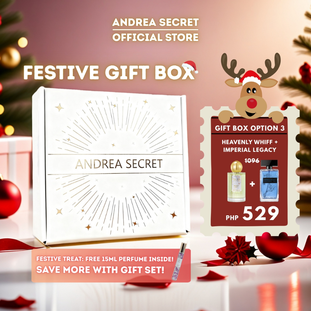 Andrea Secret Festive Xmas Gift Box Bundle 3 Limited Edition Heavenly ...