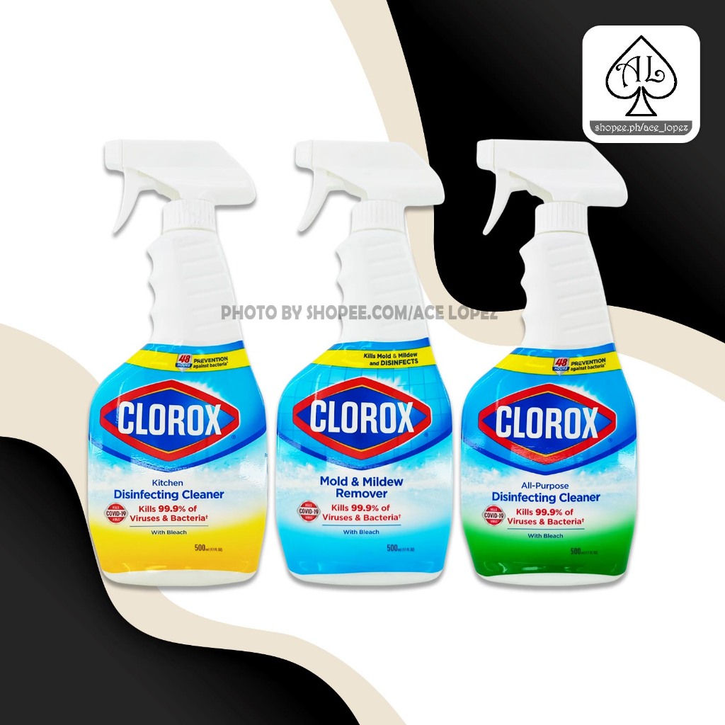 Clorox Disinfecting Cleaner with Bleach 17oz 500ml als21207 | Shopee ...