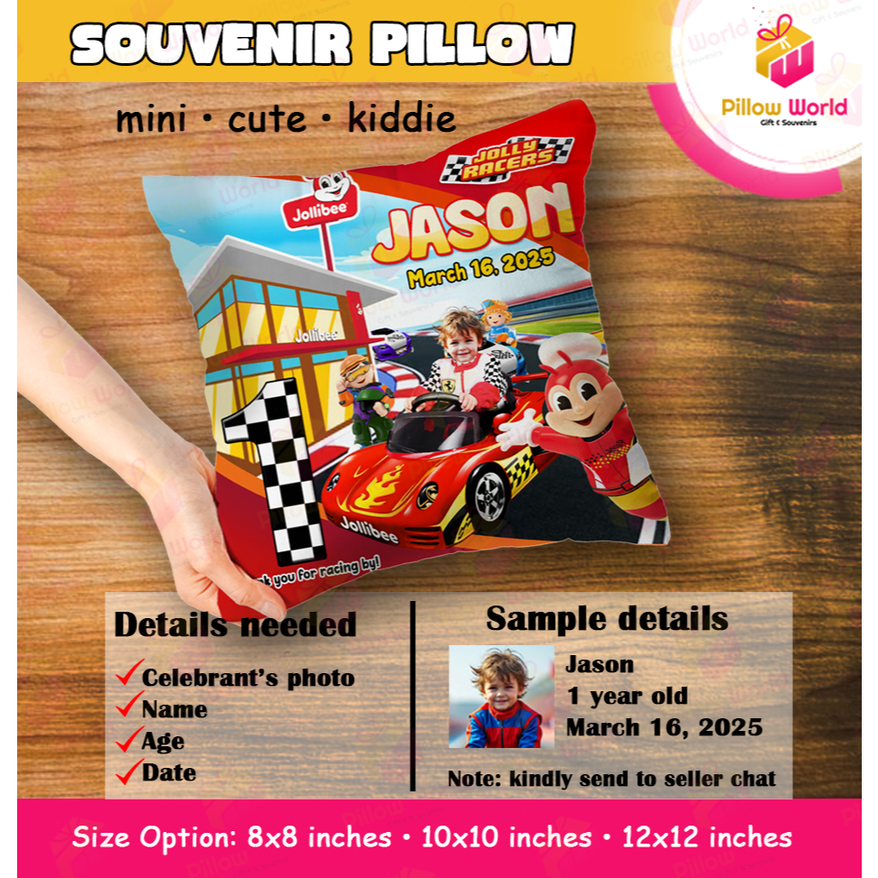 Jollibee Souvenir / Jolly racers / Bida ang saya / Jollibee pillow ...
