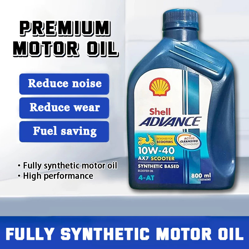 Shell Advance Ax7 10W-40 Motorcycle Oil 800ML for Maximum Performance ...
