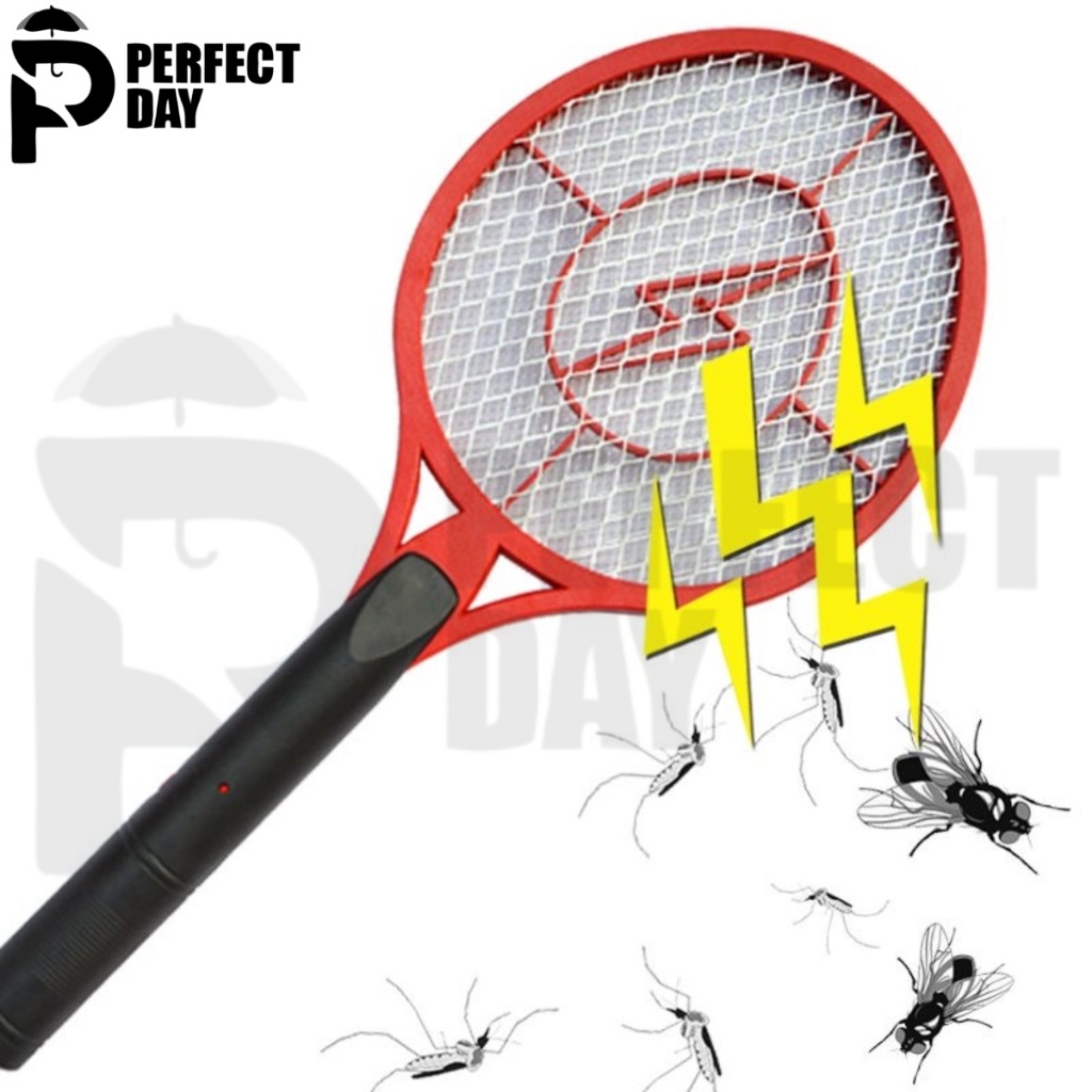 Perfect Rechargeable Electric Mosquito Killer Swatter Racket | Shopee ...