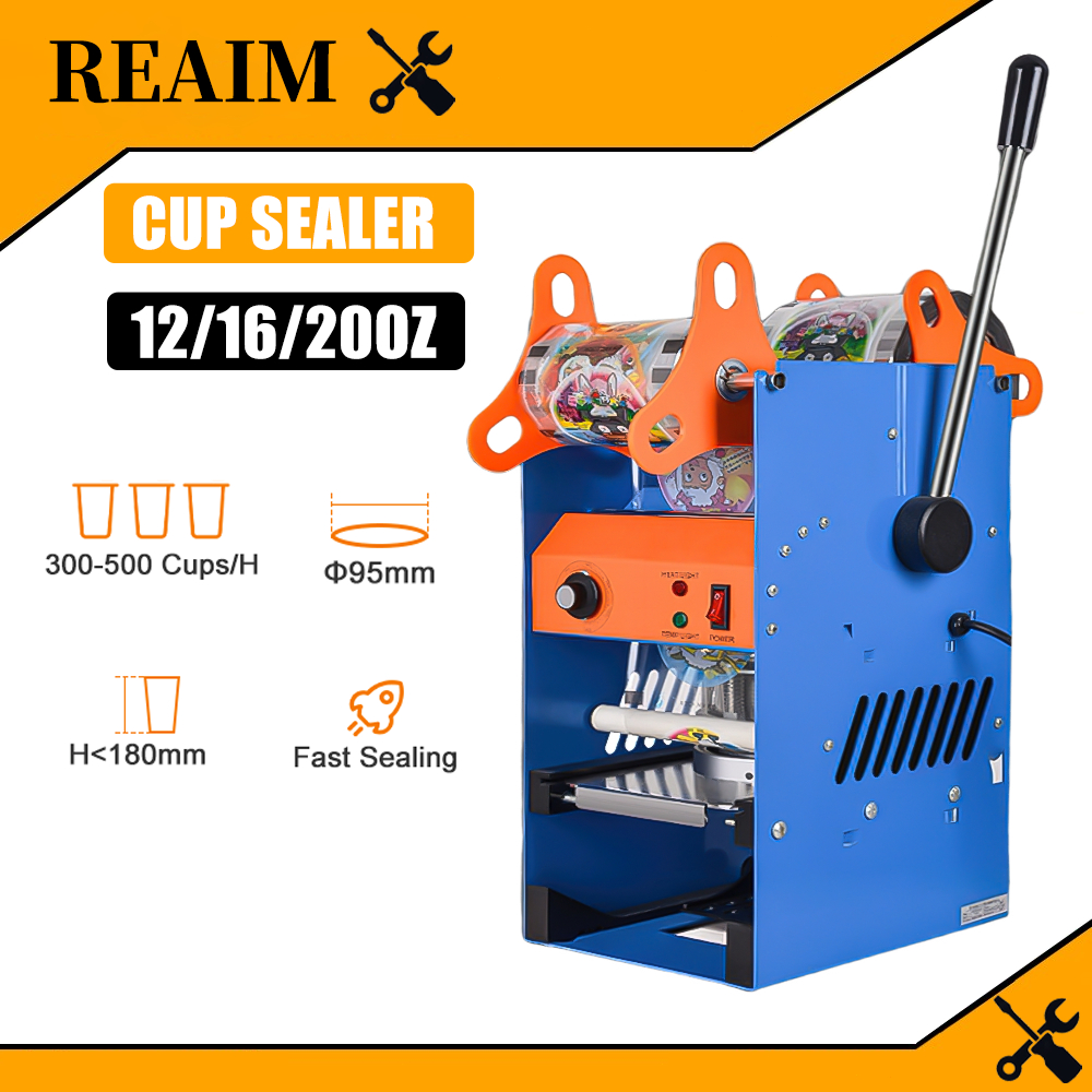 REAIM Cup Sealer Machine Heavy Duty Cup Sealing Machine Cup Sealer For ...