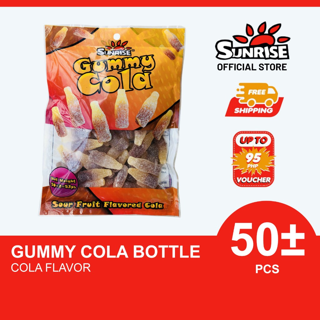 Sunrise Gummy Cola Bottle Chewy Candies Snack 52±pcs and Buy 1 take 1 ...