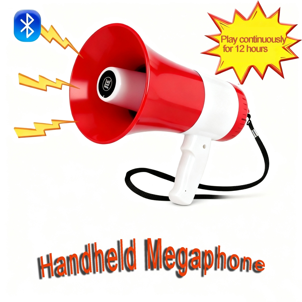 Supremo Handheld Megaphone Rechargeable with Voice Recorder USB Support ...