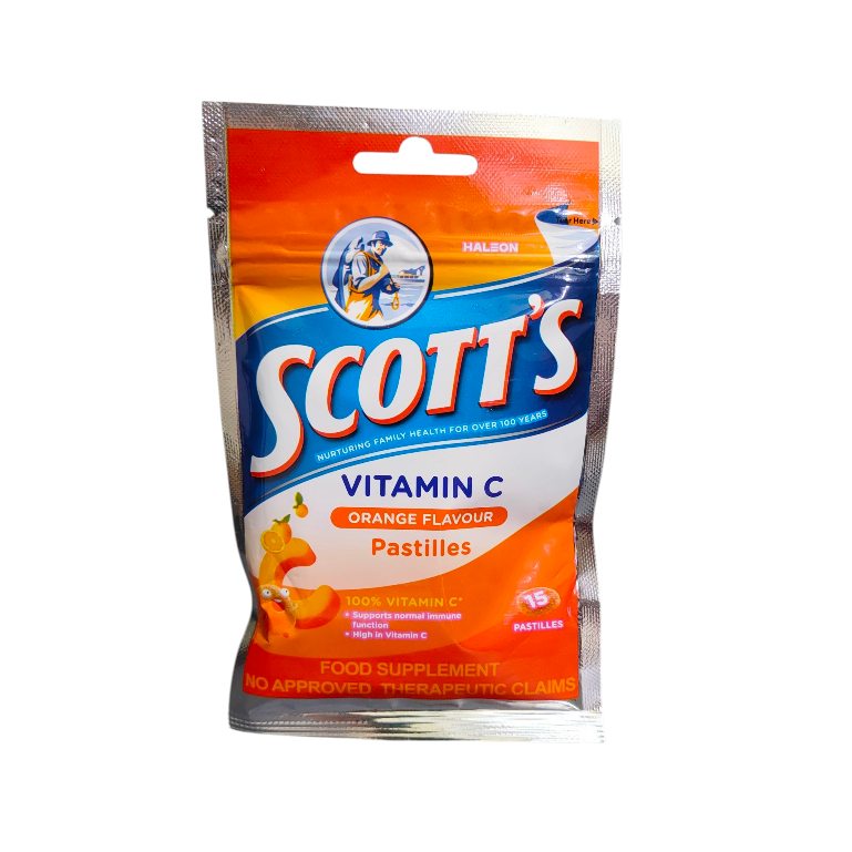 Scott's Vitamin C Candies 15 Pastilles ( 1 Sachet ) | Shopee Philippines