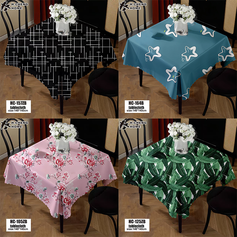 Round Tablecloth Washable Cotton Round Table Cover Waterproof And ...